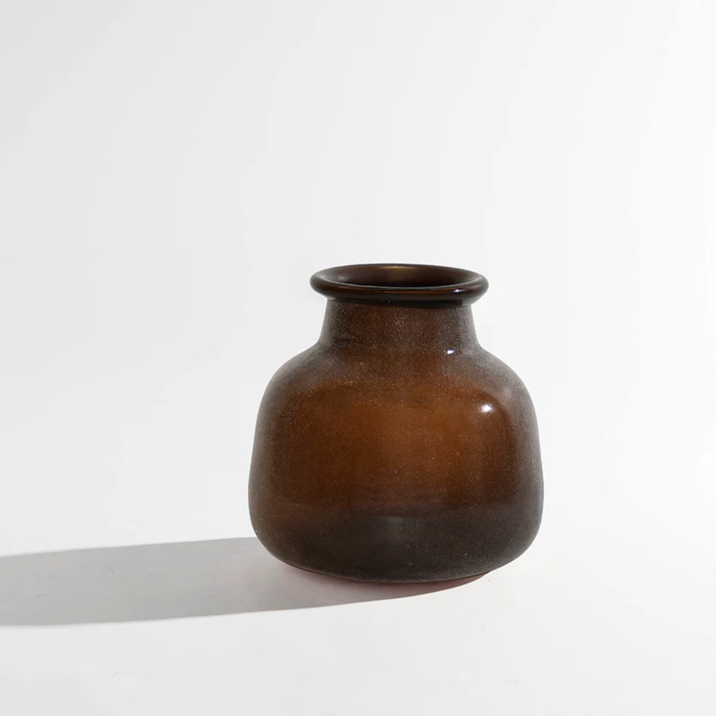 Vase - Byron Round Amber– Koru Furniture & Homewares